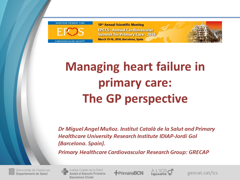 Slides | Managing heart failure in primary care: The GP perspective ...